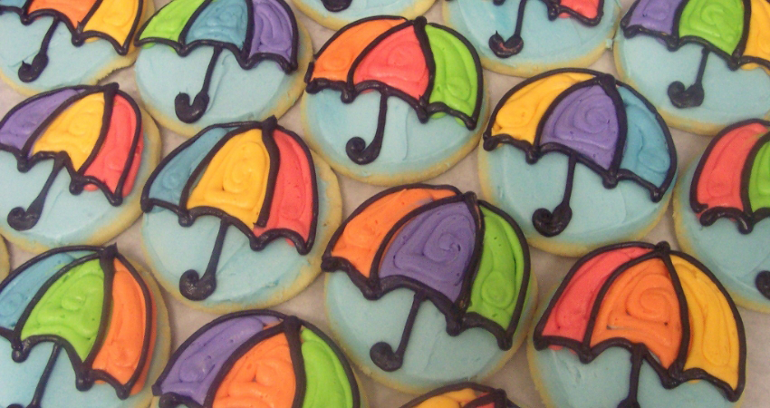 Spring Umbrella Cookies | Ashley's Pastry Shop in Dayton, OH